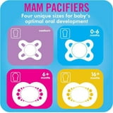 MAM Clear Collection Pacifiers (2 pack, 1 Sterilizing Pacifier Case ...