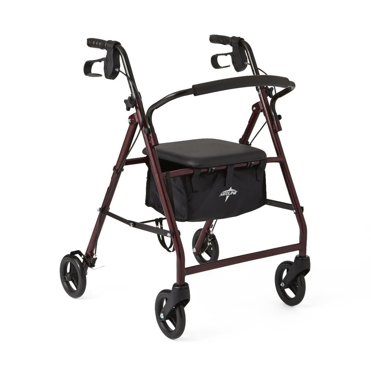 Click here for Medline Basic Rollator With 6 Wheels  Burgundy prices