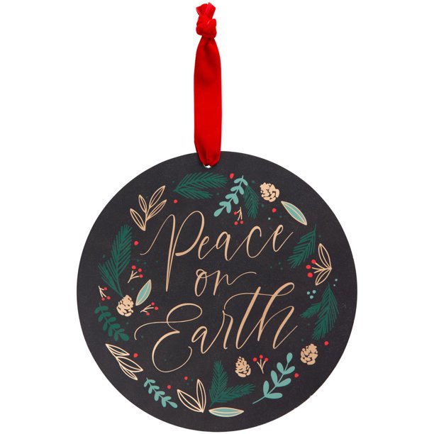 Holiday Time Round Peace on Earth Sign - Walmart.ca
