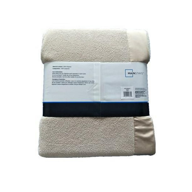 Mainstays Solid Taupe Micro Fleece Blanket - Walmart.ca