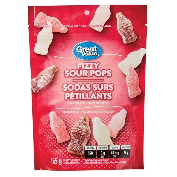 Great Value Fizzy Sour Pops Candy Mix - Walmart.ca