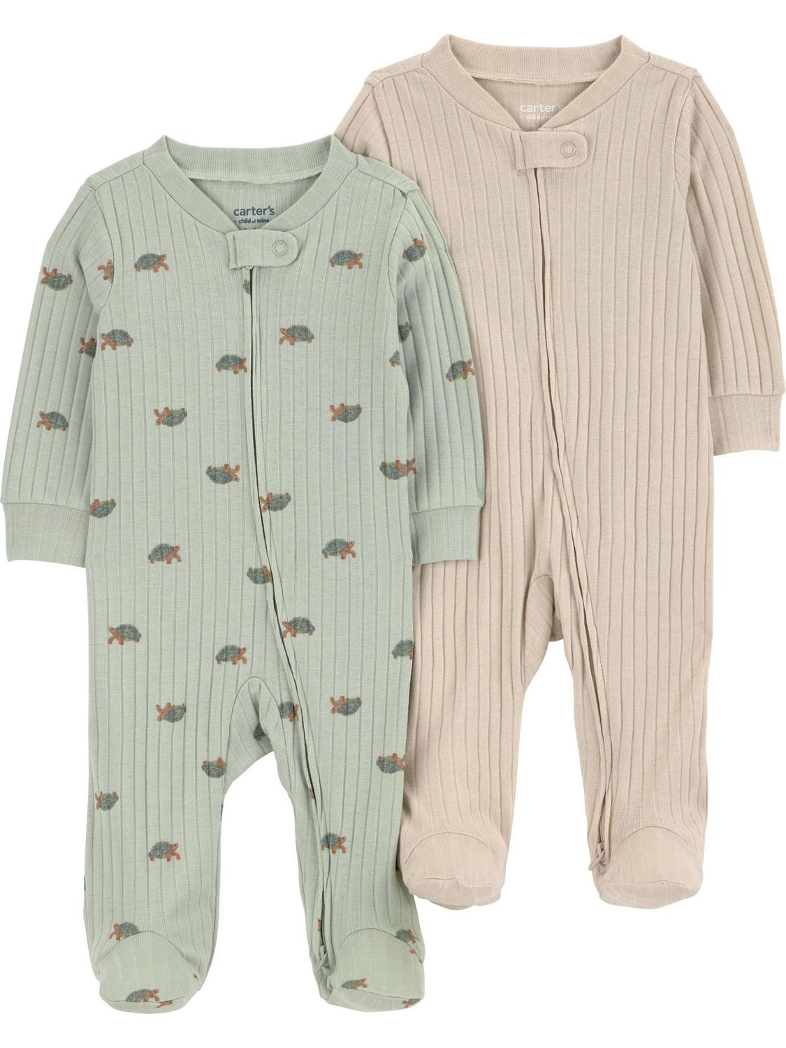 Click here for Carters Child Of Mine Infant Boy 2pk Sleeper 6-9 M... prices
