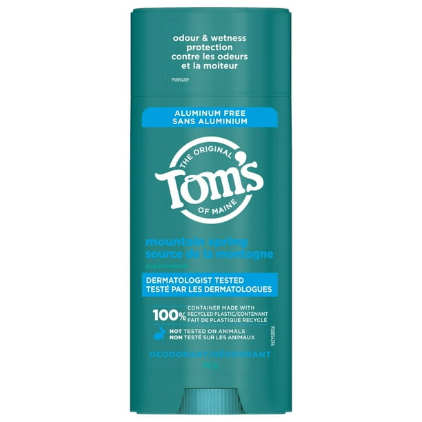 Tom’s of Maine Mountain Spring Natural Deodorant for Men and Women ...