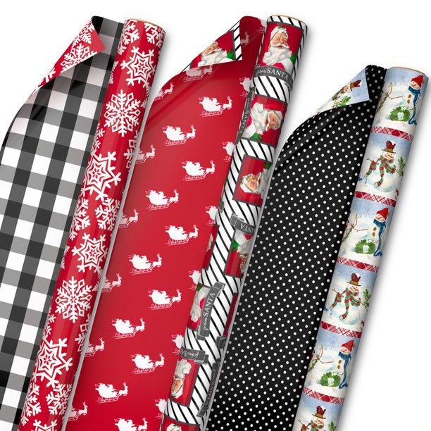 Hallmark Reversible Christmas Wrapping Paper (Classic Holiday) - Walmart.ca