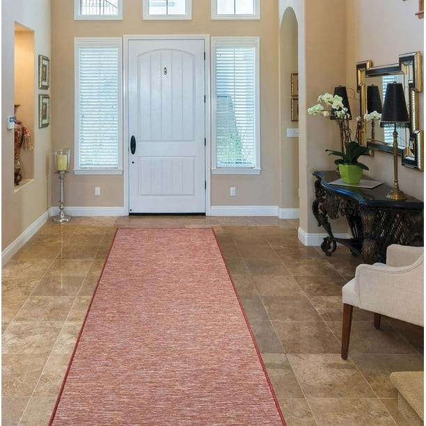 Ottomanson Sundance Collection Jute Backing Solid Design Reversible ...