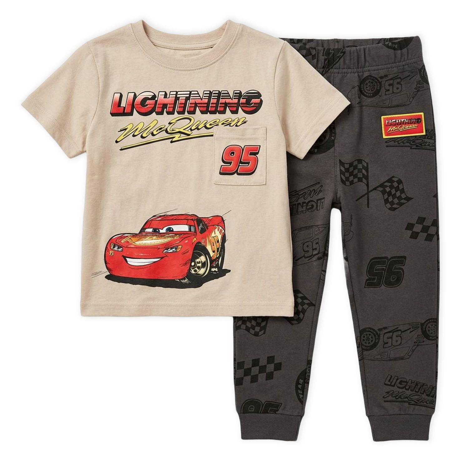 Click here for Disney Cars Lightning Mcqueen Jogger Pants Set 2t prices