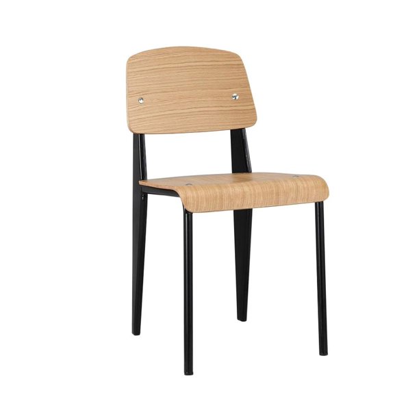 Black Student Chair, Wood seat. ideal for Office and Dining Room ...