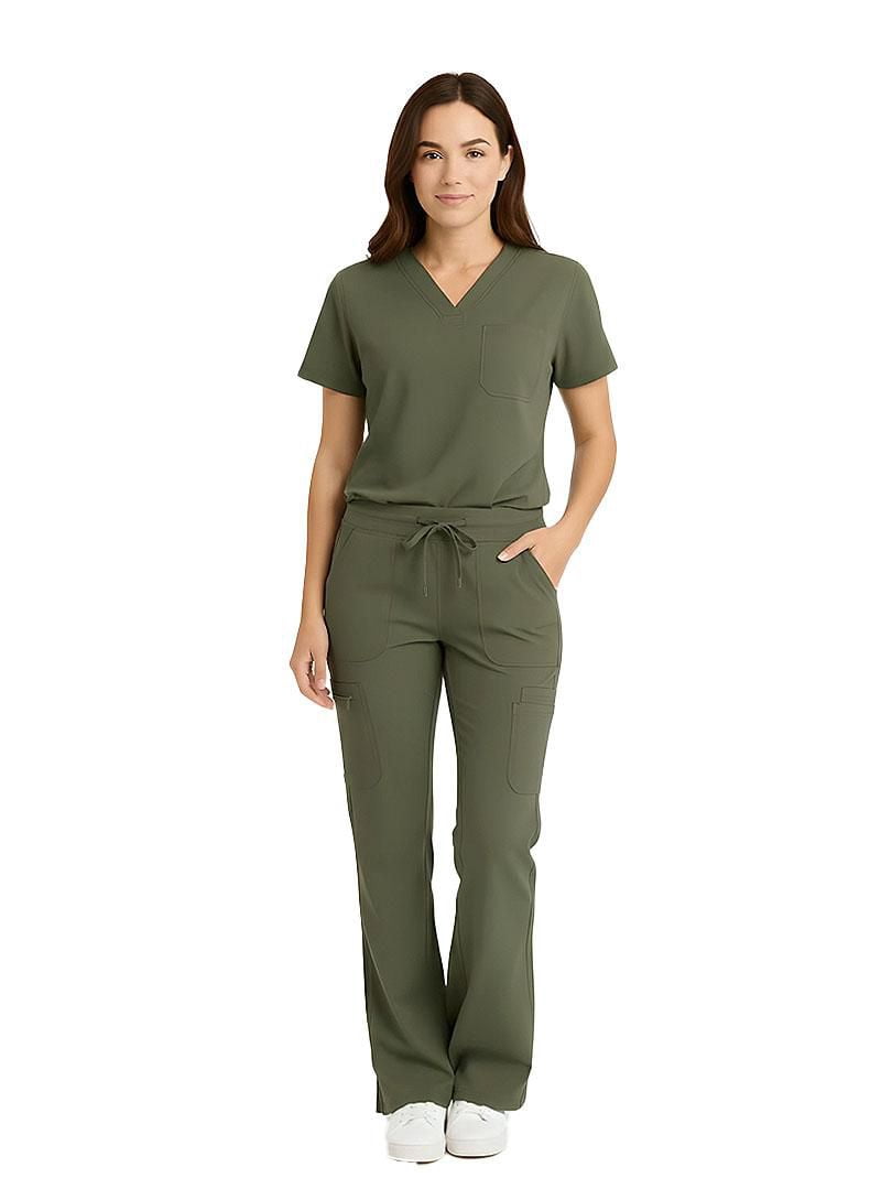 Click here for Flex Scrubs Ladies Flared Scrub Pants Xs prices
