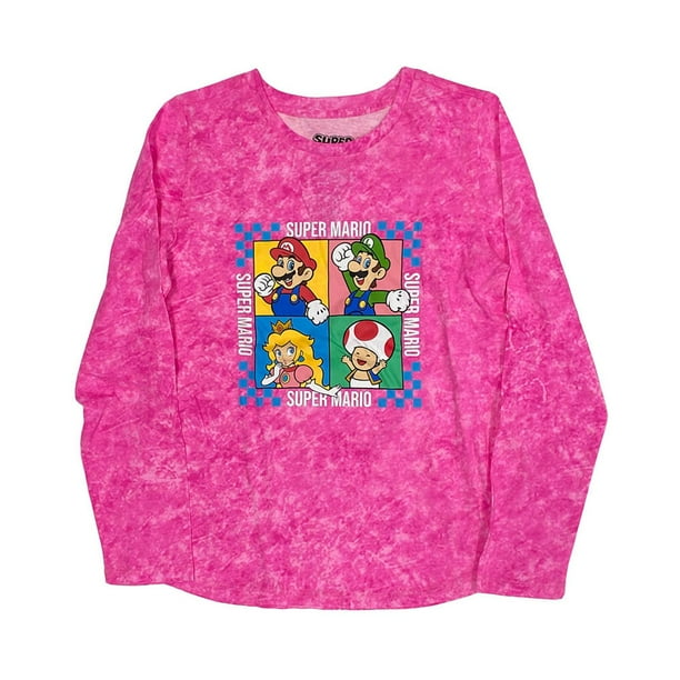 Super Mario Girls Mario Group Long Sleeve T-Shirt - Walmart.ca