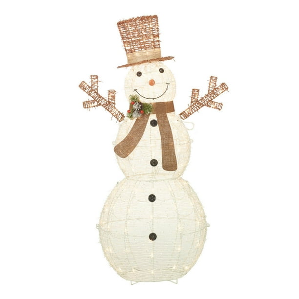 Holiday time Glitter Snowman Sculpture - Walmart.ca