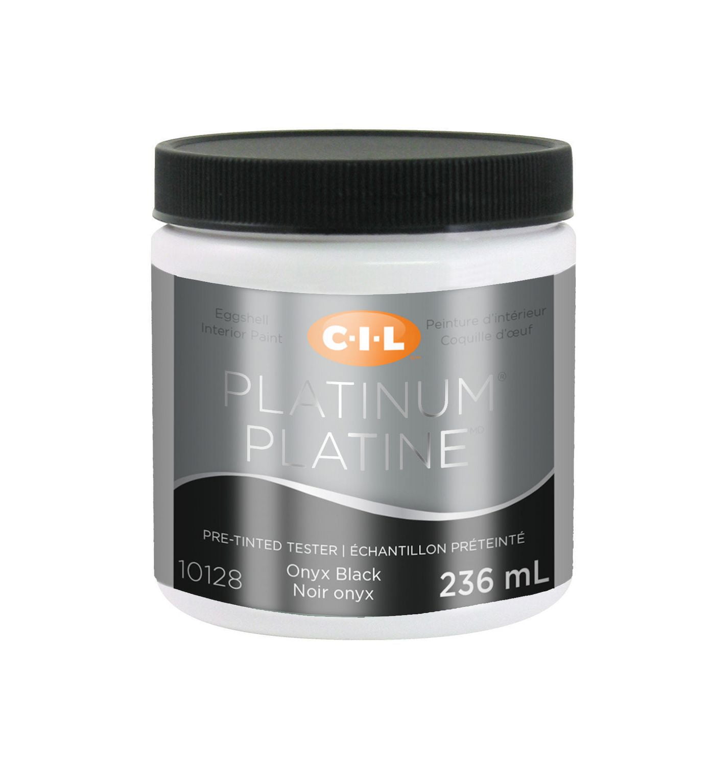 CIL® Platinum® Interior Paint Tester Pre-tinted Onyx Black - 236 mL ...