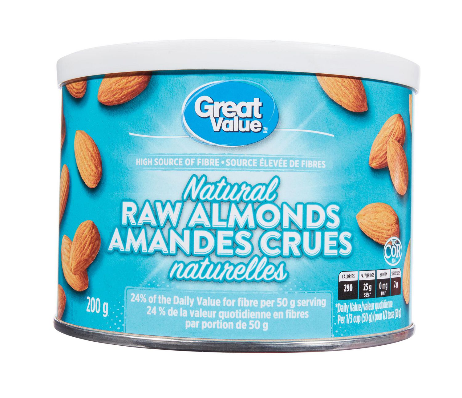 Great Value Natural Raw Almonds | Walmart Canada