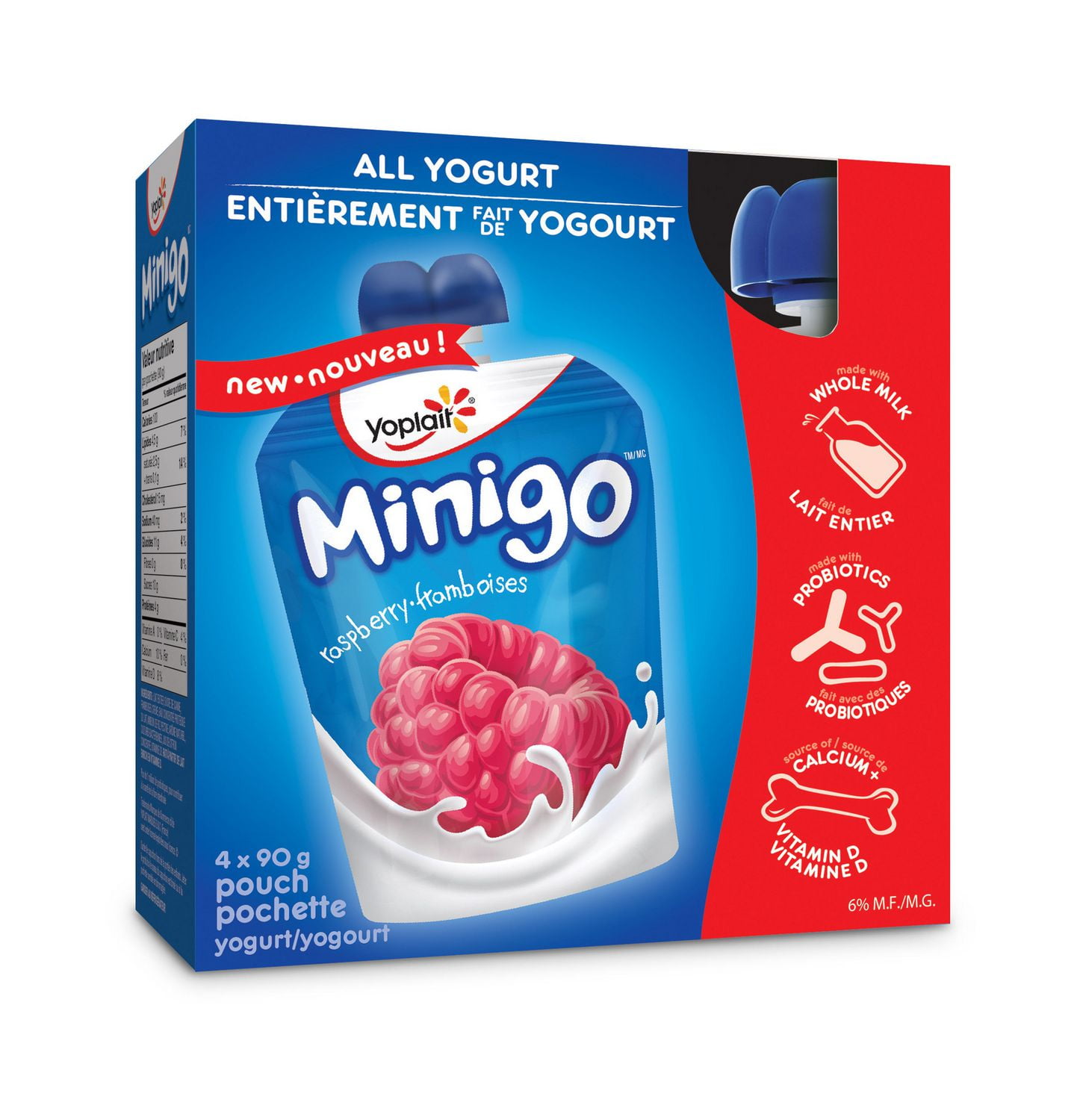 Minigo Raspberry Yogurt Pouch | Walmart Canada
