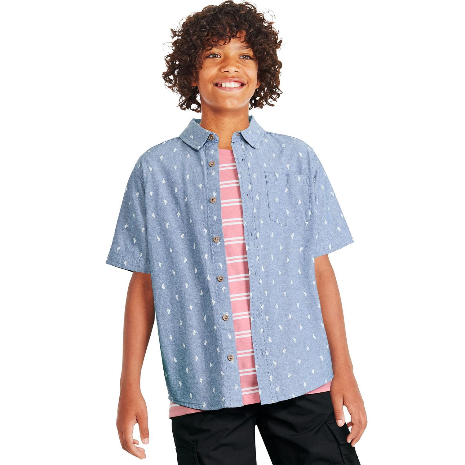 Click here for George Boys Two Piece Woven Shirt Set S prices