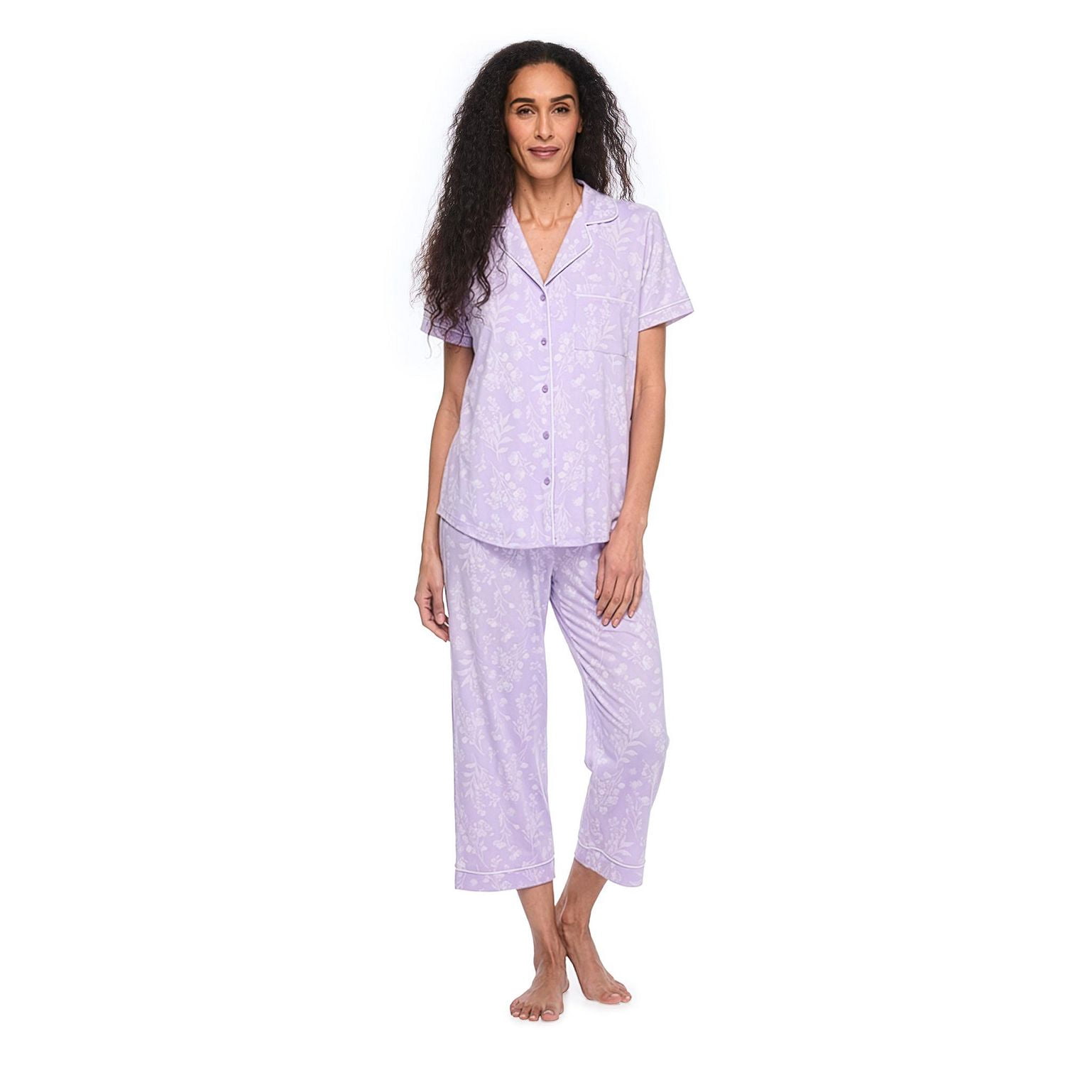 Click here for Iyla Womens Two Piece Capri Pajama Set L prices