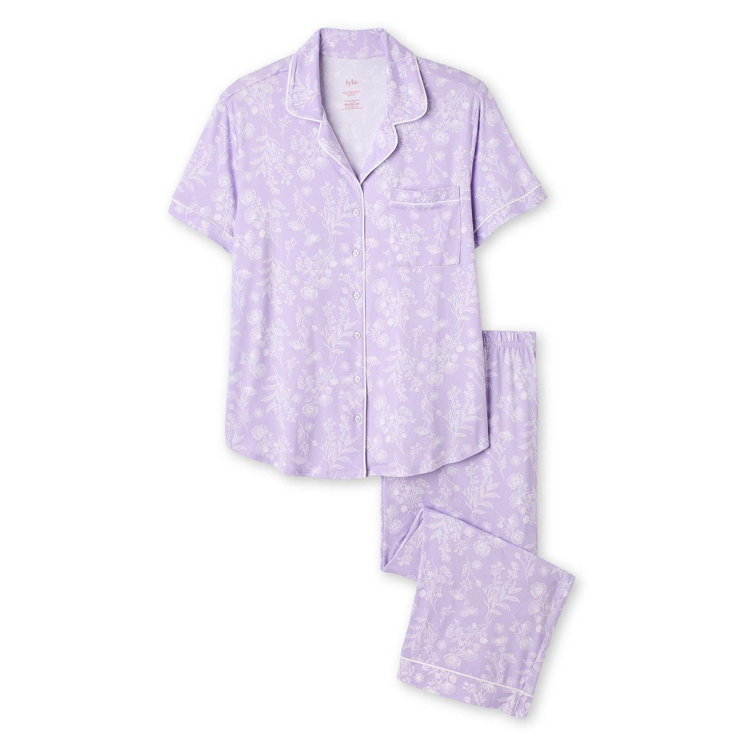 Click here for Iyla Womens Plus Two Piece Capri Pajama Set 3x prices