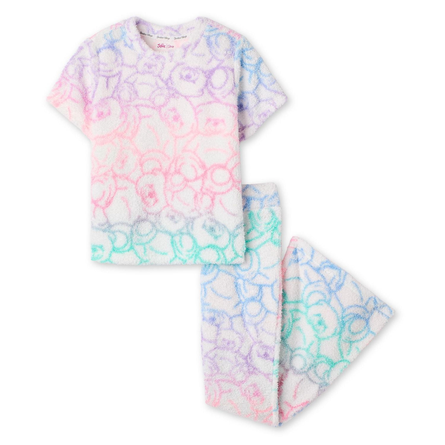 Click here for Justice Girls Two Piece Cloud Fleece Pajama Set S prices
