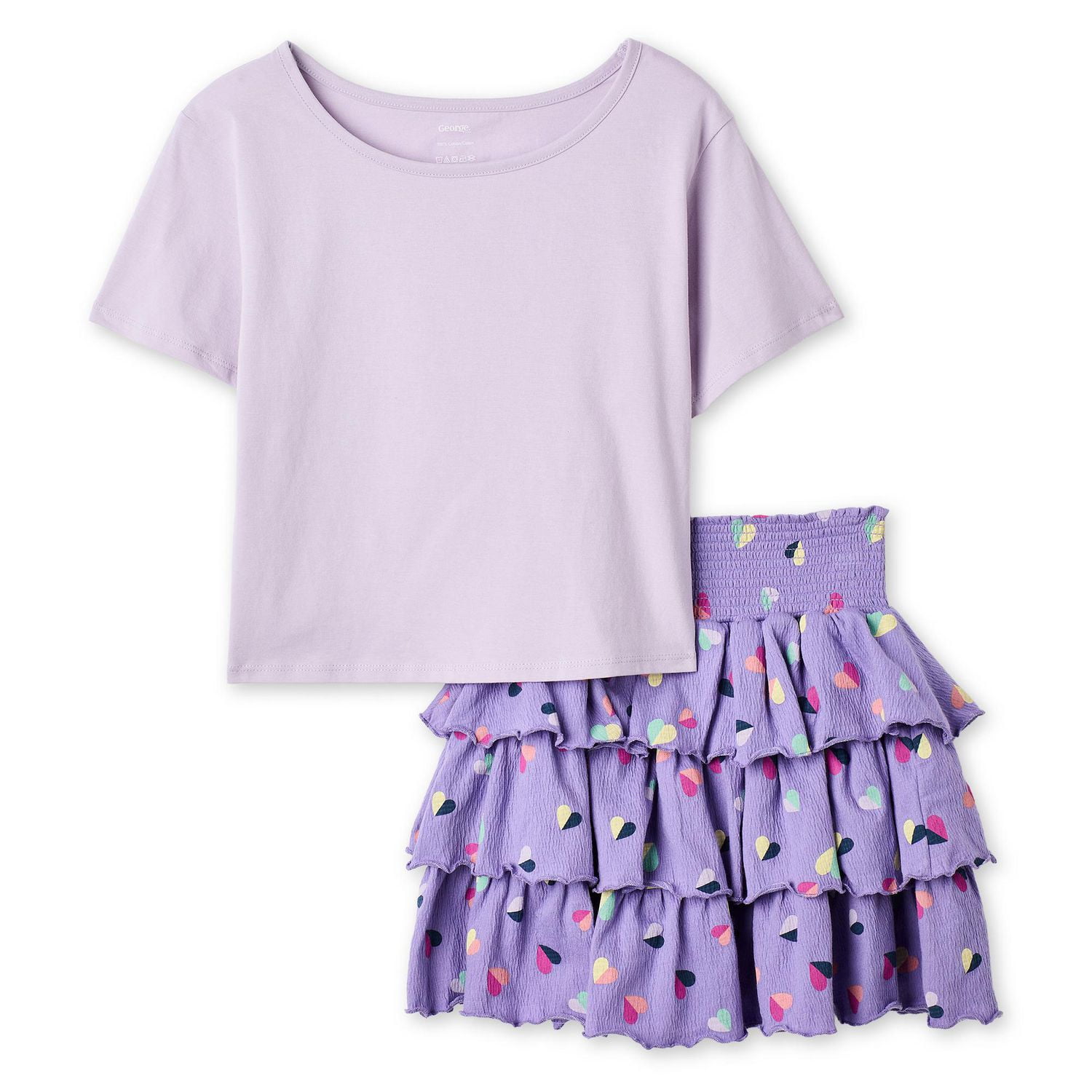 Click here for George Girls Two Piece Skirt Set L prices