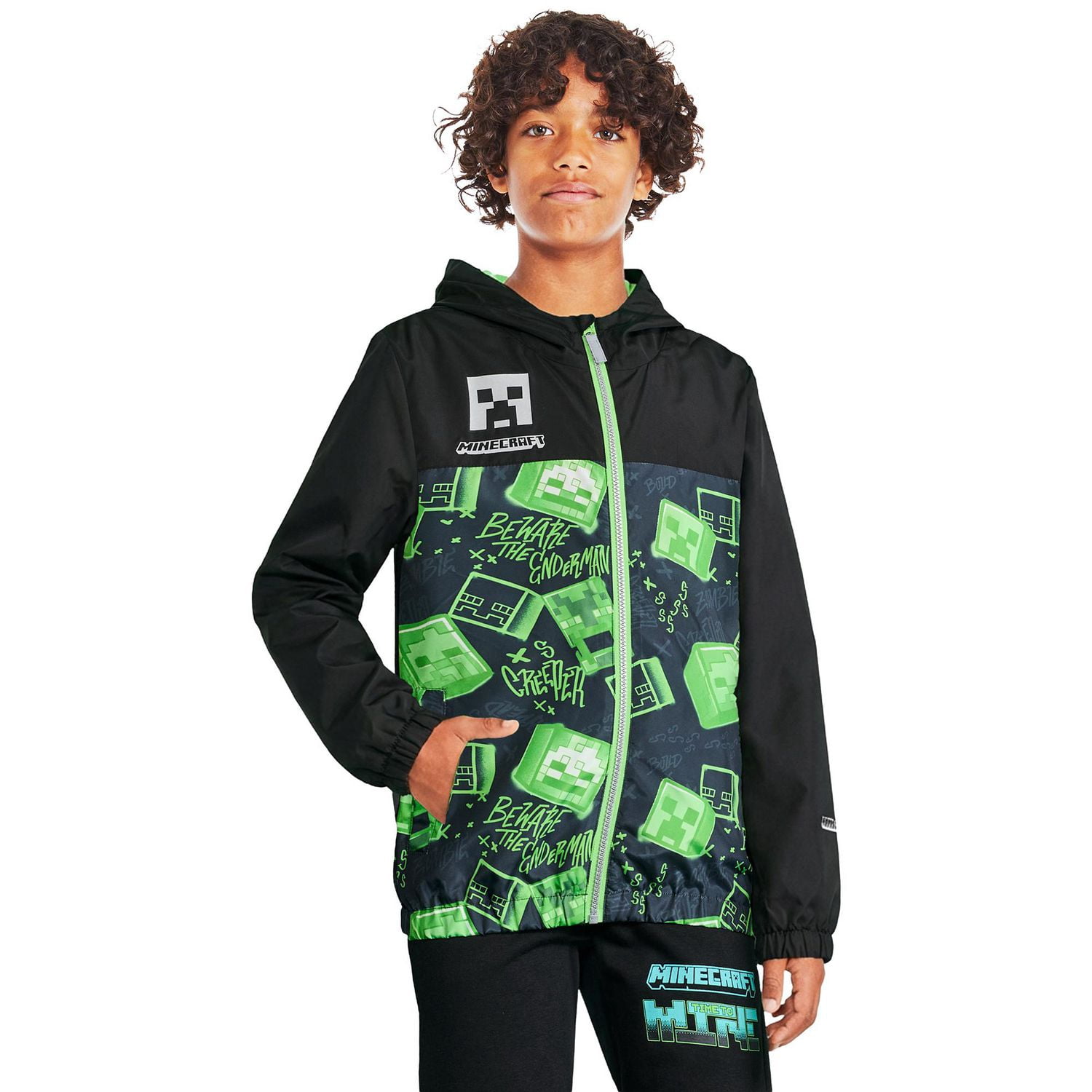 Click here for Minecraft Boys Windbreaker Xl prices