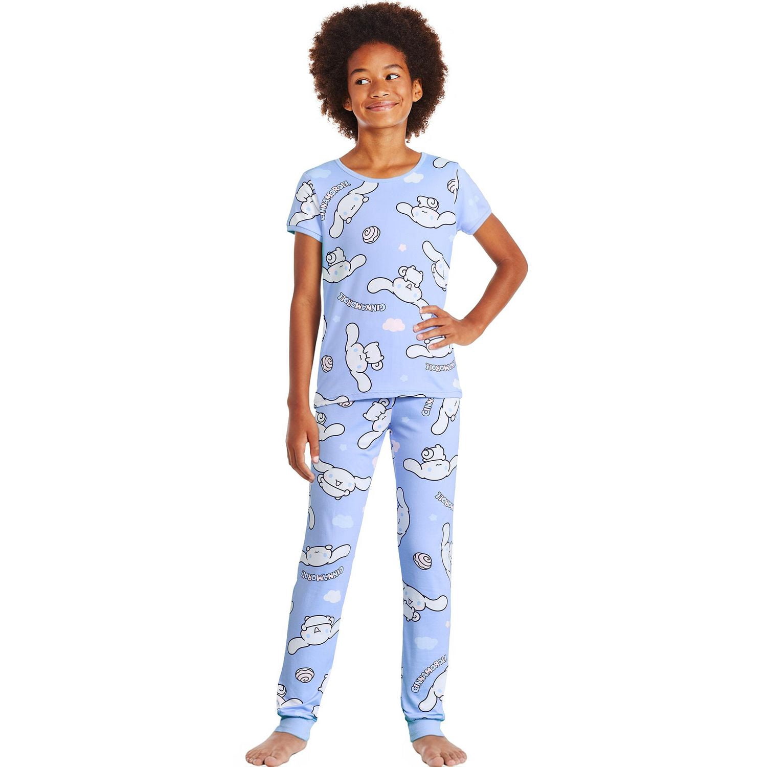 Click here for Hello Kitty Cinnamoroll Girls Two Piece Pajama Set... prices