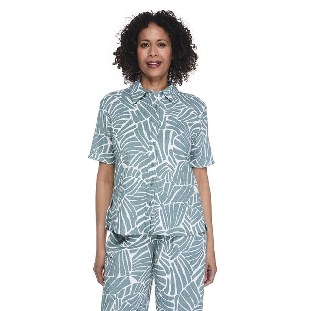 Iyla Women's Crinkled Camp Shirt - Walmart.ca