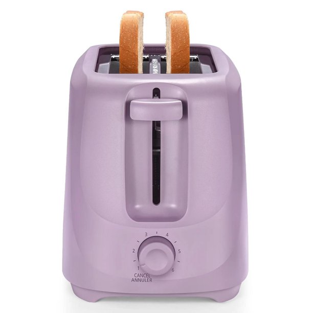 Mainstays 2-Slice Toaster with 6 Shade Settings and Removable Crumb ...