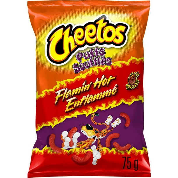 Cheetos Puffs Flamin' Hot Cheese Flavoured Snacks - Walmart.ca