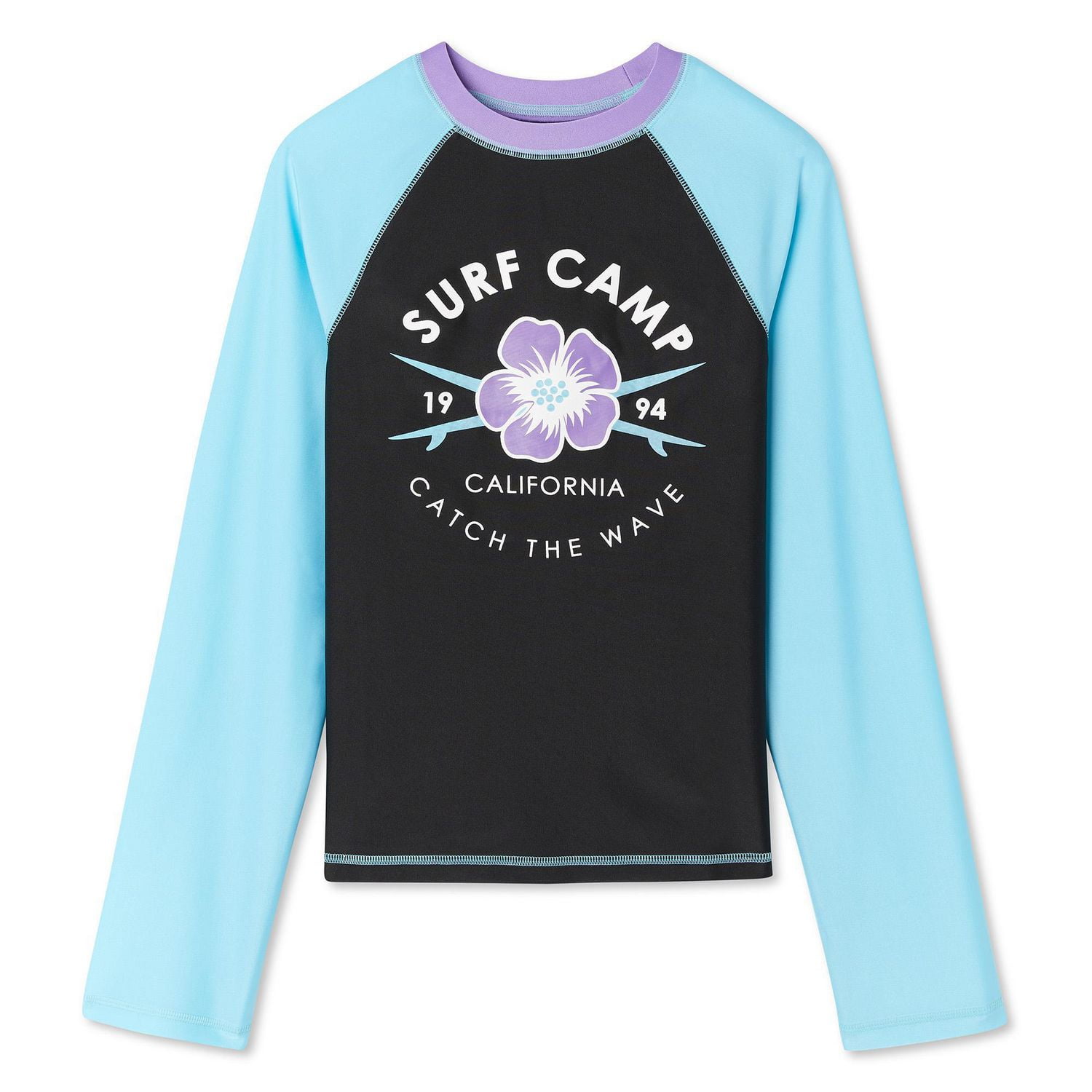 George Girls' Long Sleeve Rash Guard Top | Walmart Canada