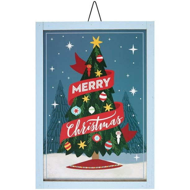 Holiday Time Merry Christmas Tree Sign - Walmart.ca