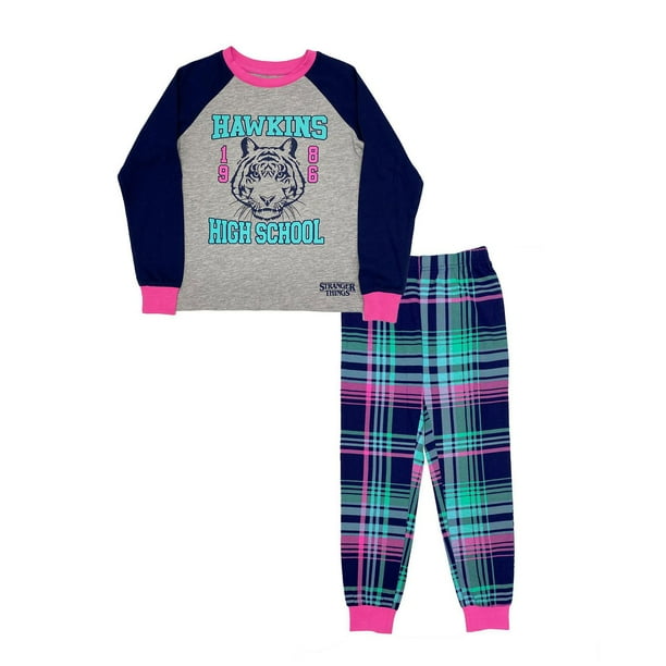 Stranger Things Girls 2 Piece Hawkins High School Sleep Set - Walmart.ca