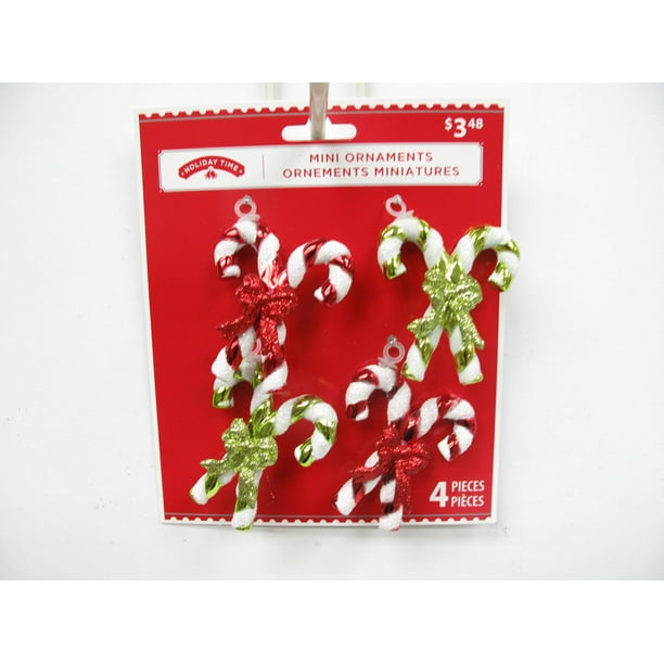 Holiday Time 4-Pack Glitter Candy Cane - Walmart.ca