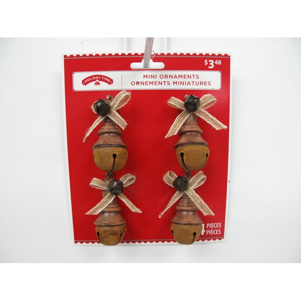 Holiday Time 4-Pack Rusty Bell - Walmart.ca
