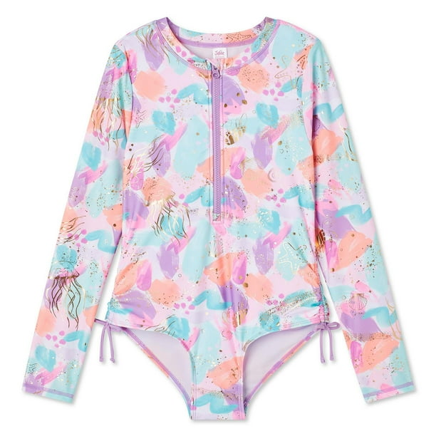 Justice Girls' Long Sleeve Rash Guard - Walmart.ca