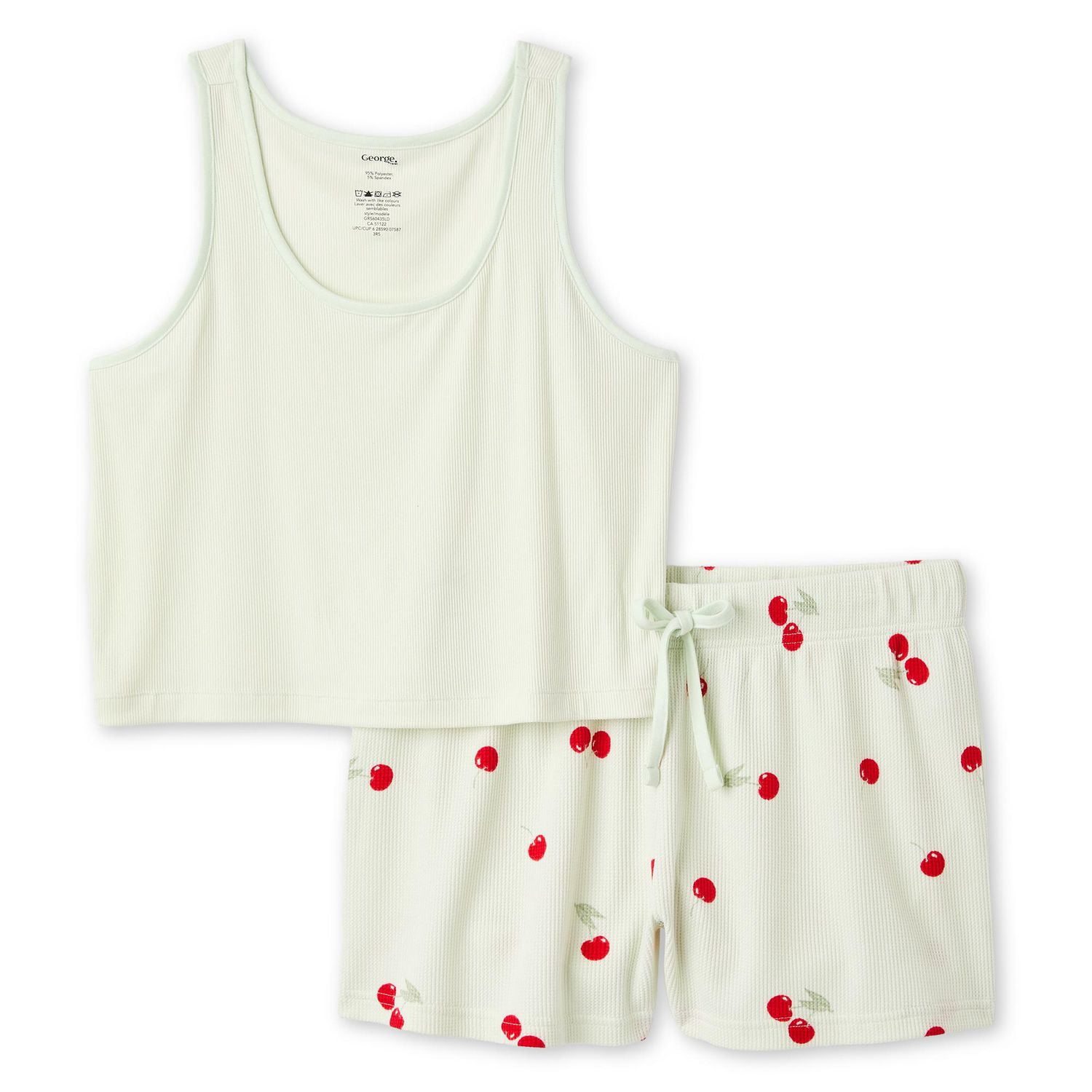 Click here for George Womens Two Piece Pajama Set M prices