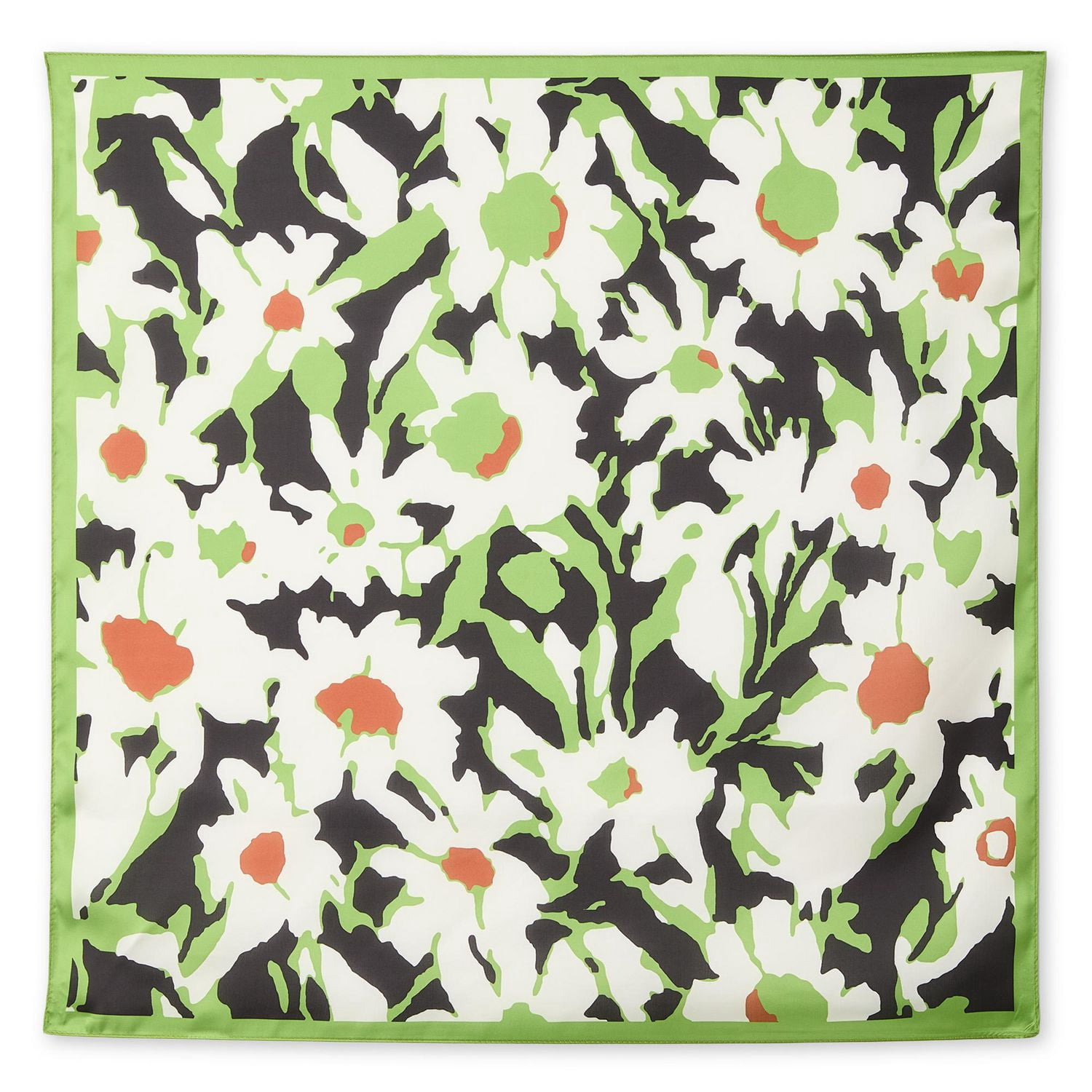 Click here for Time And Tru Womens Daisy Square Scarf Green One S... prices