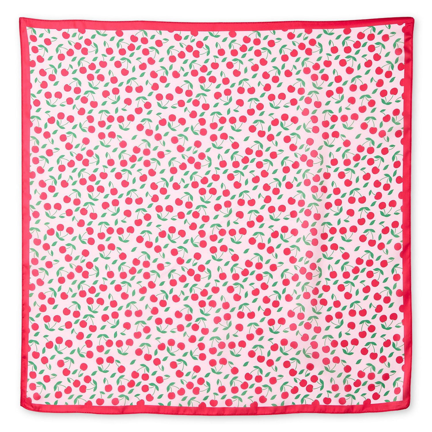 Click here for Time And Tru Womens Cherry Square Scarf Red One Si... prices