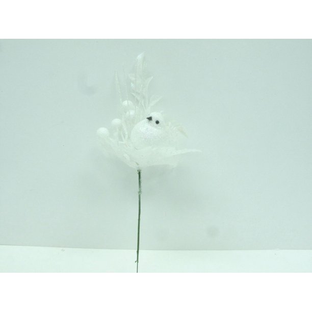Holiday Time Glitter Bird Decorative Christmas Pick - Walmart.ca