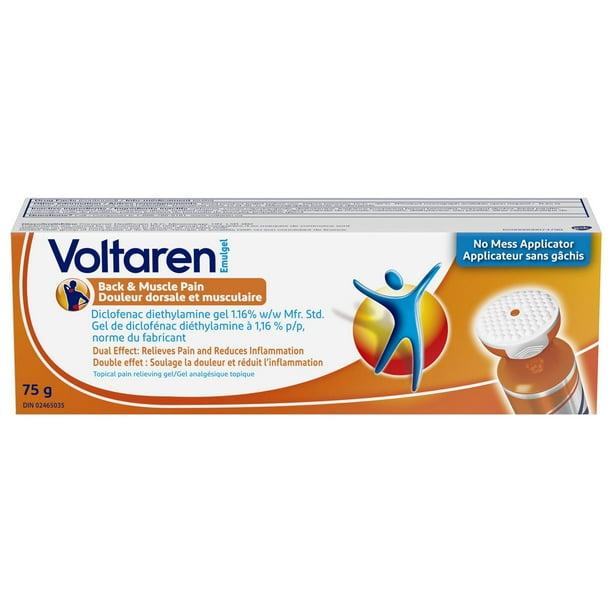 Voltaren Emulgel Back & Muscle Pain 75g (No Mess Cap), 75g (No Mess Cap ...