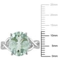 Tangelo 4.33 Carat T.G.W. Green Amethyst and Diamond-Accent Sterling ...