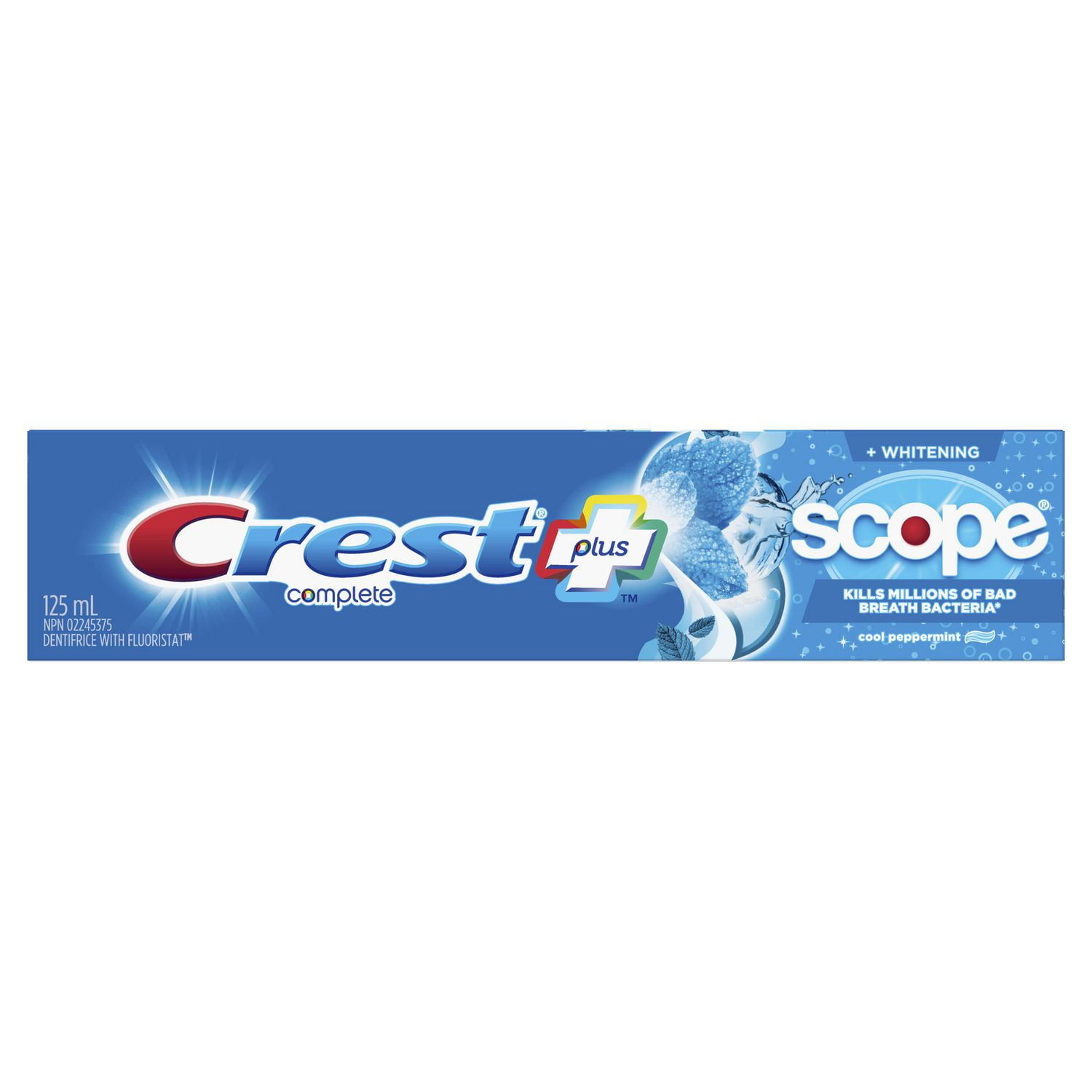 Crest + Scope Complete Whitening Toothpaste, Cool Peppermint | Walmart ...