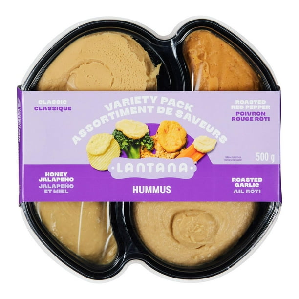 Lantana Hummus Variety Pack, 500 g total - Walmart.ca