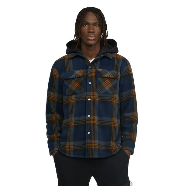 Matix Men’s Hooded Plaid Shacket - Walmart.ca