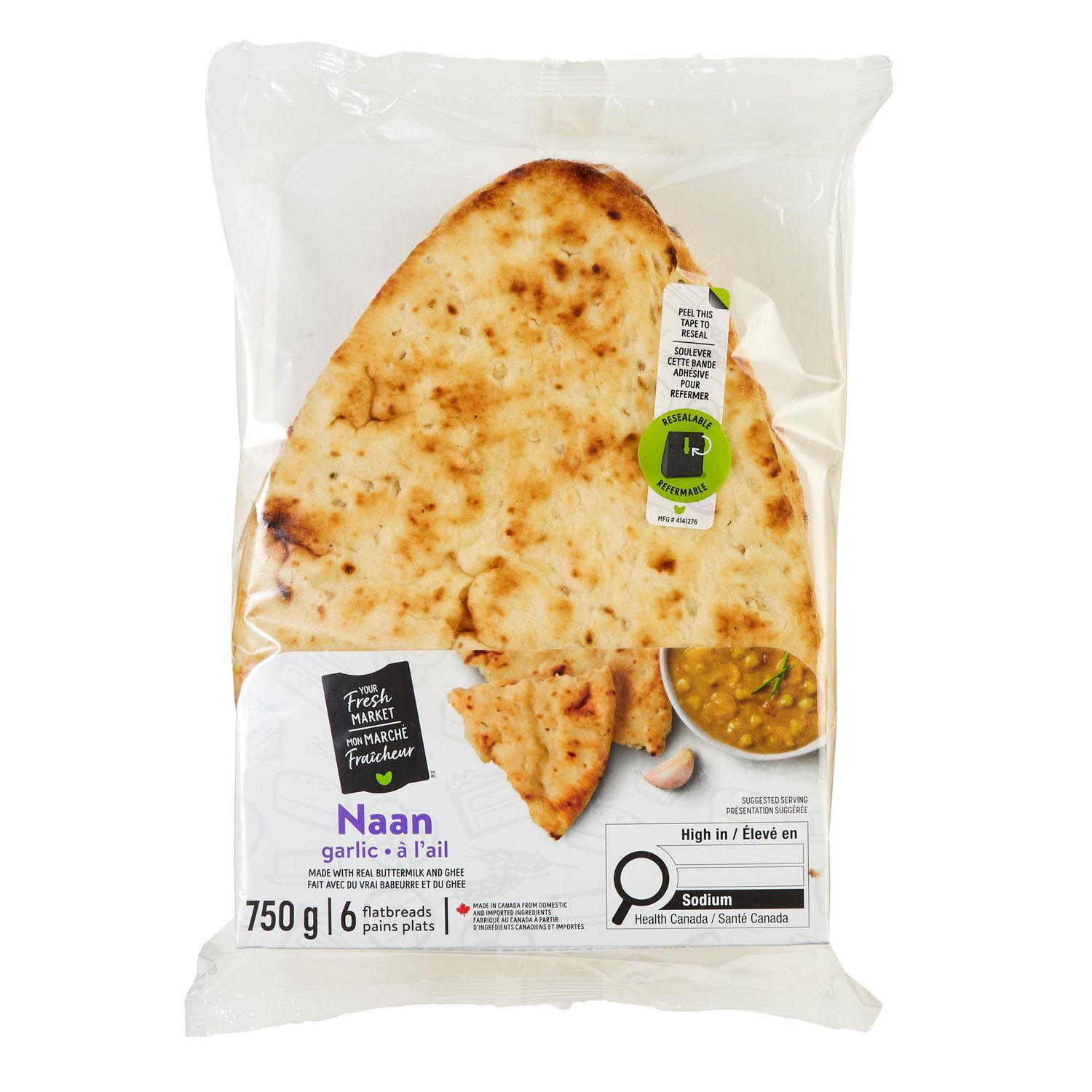 Click here for Your Fresh Market Garlic Naan prices