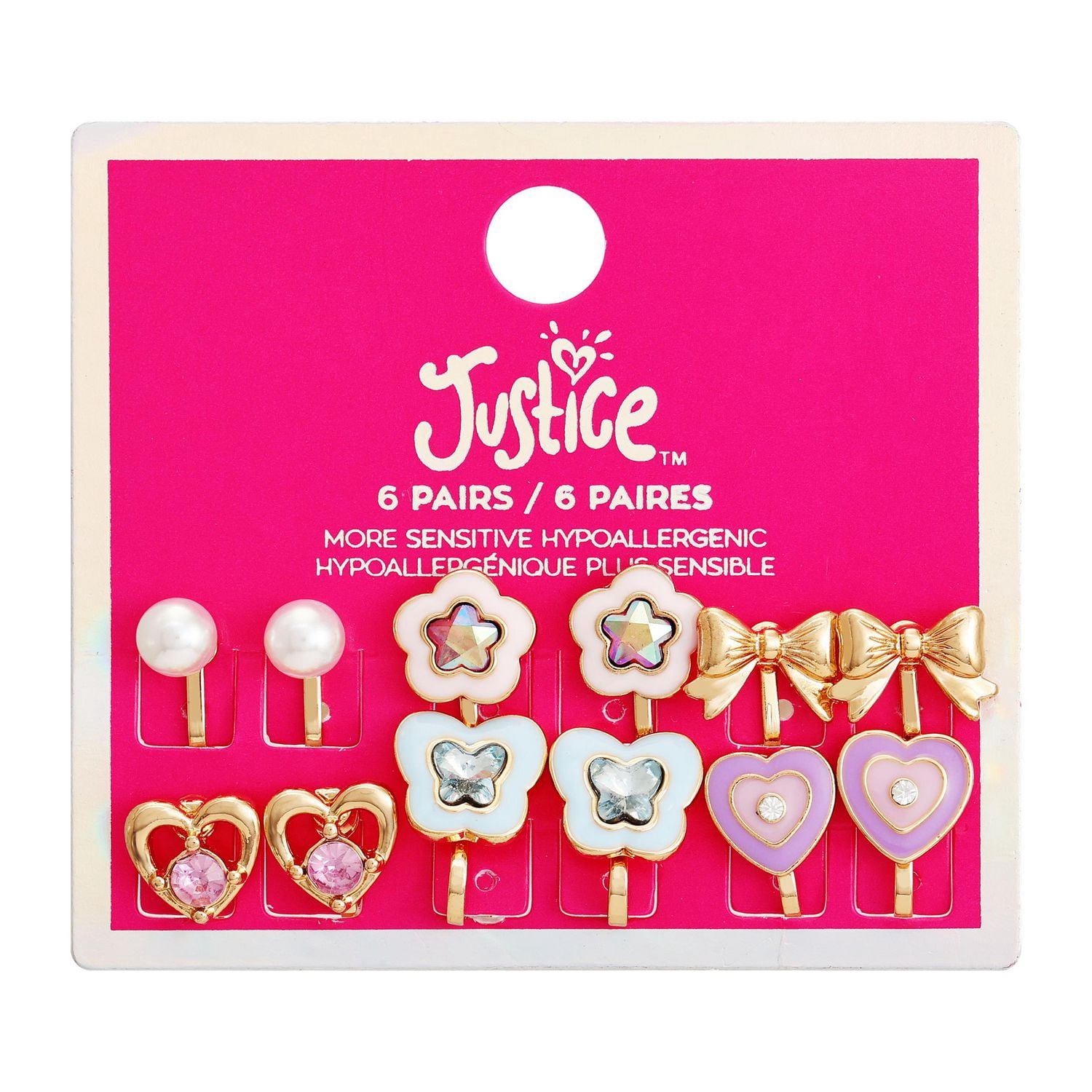 Click here for Justice Earrings Set One Size prices
