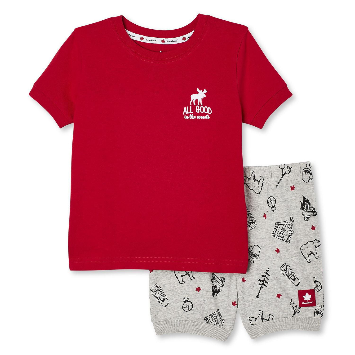 Canadiana Toddler Boys' Organic Cotton Pajamas 2-Piece Set | Walmart Canada