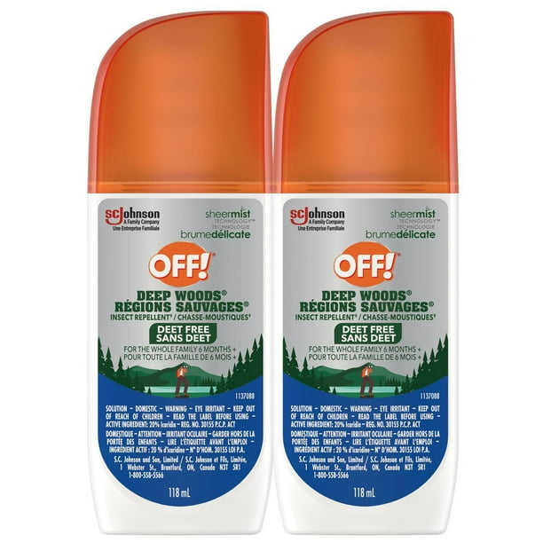 OFF! Deep Woods Deet Free Insect Repellent, 2 Pack, 2 x 118mL - Walmart.ca