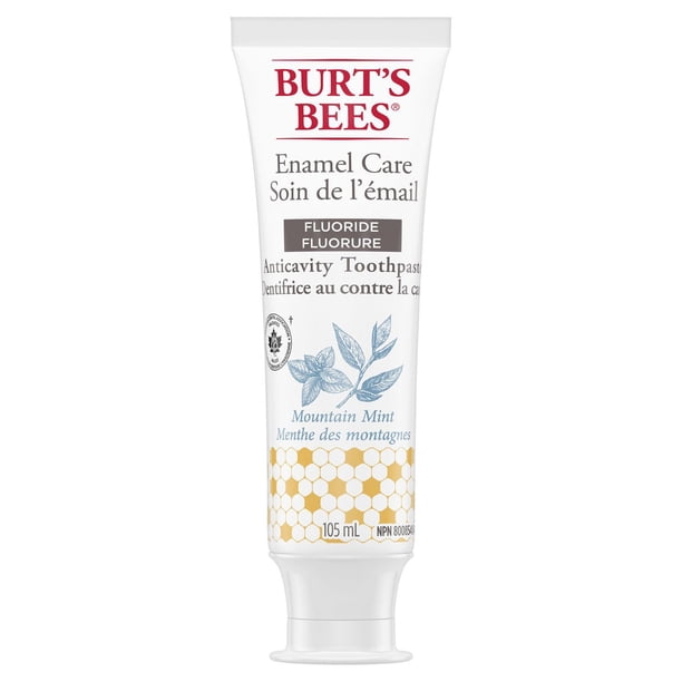 Burt's Bees Toothpaste with Fluoride, Enamel Care, Mountain Mint ...