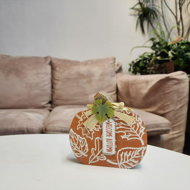 Way To Celebrate Orange "Welcome Autumn" Mini décoration de table en ...