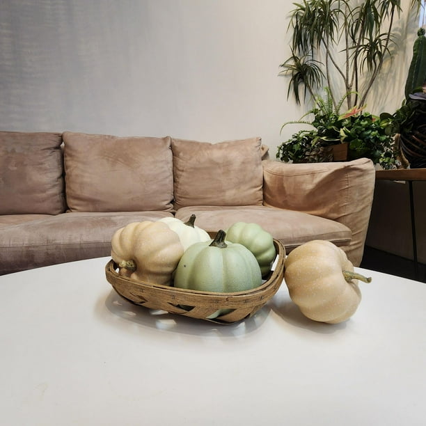 Way to Celebrate Green\Cream|\Tan Bagged Mini Pumpkin 5pc - Walmart.ca