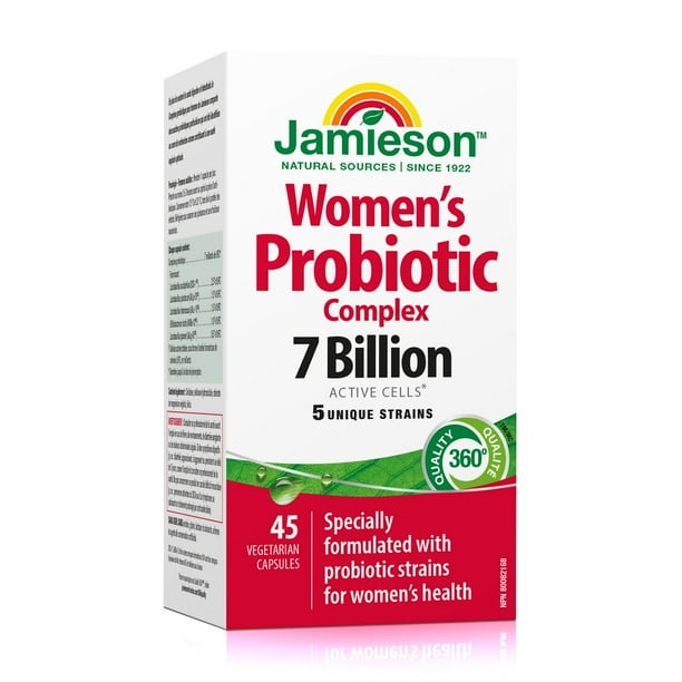 Jamieson Probiotic Complex for Women 7 Billion Active Cells, 45 ...
